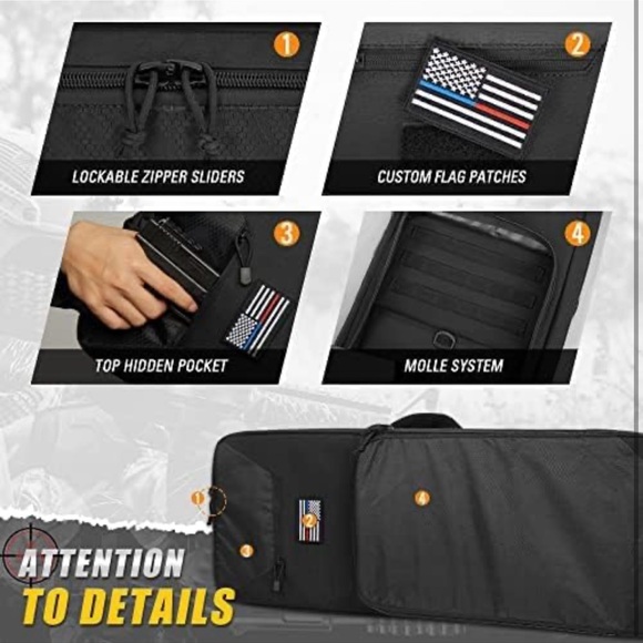 DAREKUKU | Bags | 3 Rifle Bag Gun Backpack Sbr Tactical Firearm Soft ...